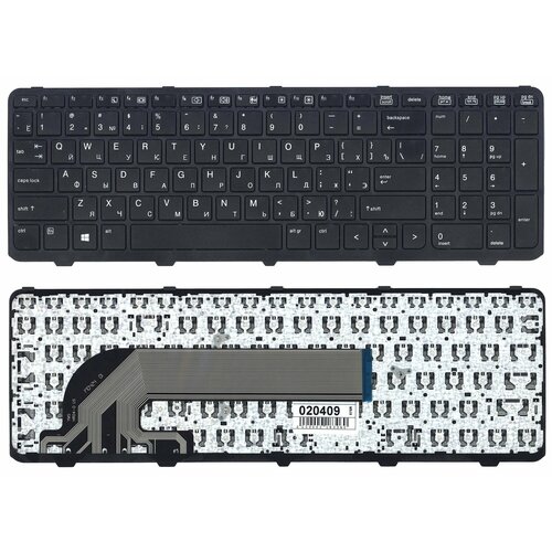 Клавиатура для ноутбука HP ProBook 470 G0 черная с рамкой