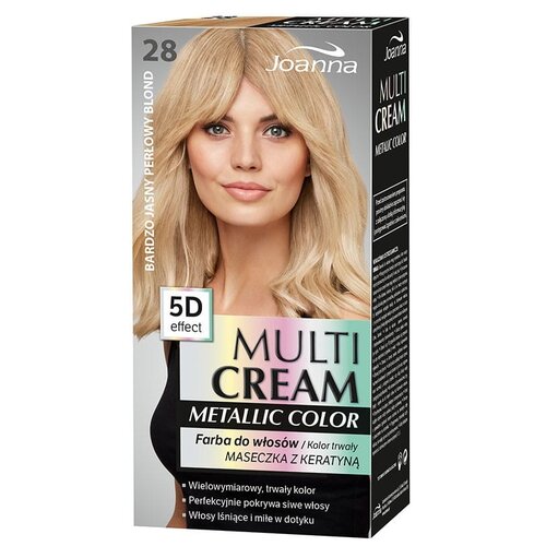 Joanna Multi Cream Metallic Color, 28 перламутровый блонд