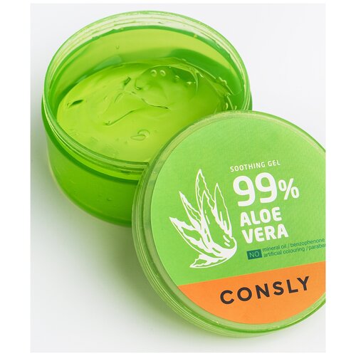 Consly Гель для тела Aloe Vera Soothing Gel успокаивающий с экстрактом алоэ вера, 300 мл