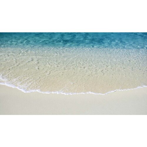 Картина на холсте 60x110 Альянс Лес "Песок море пляж вода океан" на подрамнике / интерьер/ декор