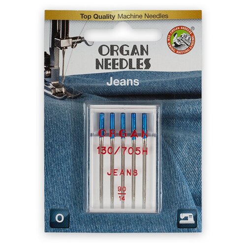Иглы для быт. шв. машин ORGAN для джинсы 5 шт в блистере № 90 37591172142