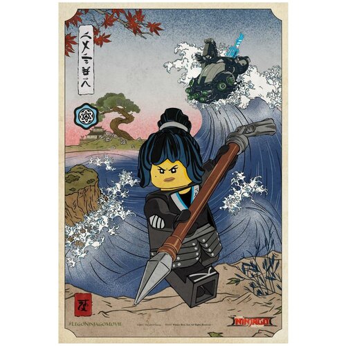 Постер / Плакат / Картина Лего-Нинзяго 60х90 см в раме