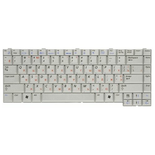 Клавиатура для ноутбуков Samsung M50 RU, Silver