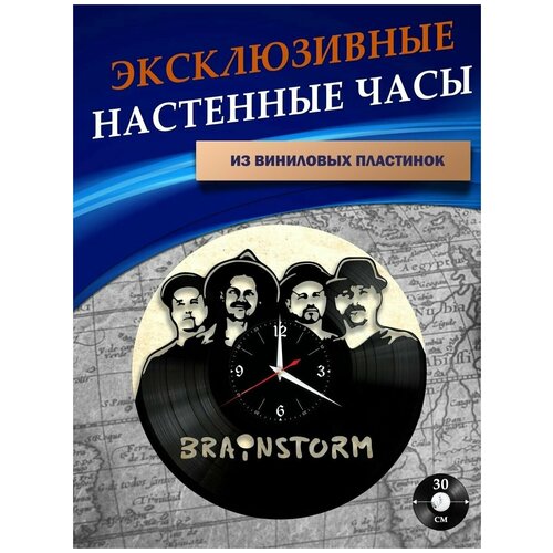 Часы настенные из Виниловых пластинок - Brainstorm (без подложки)