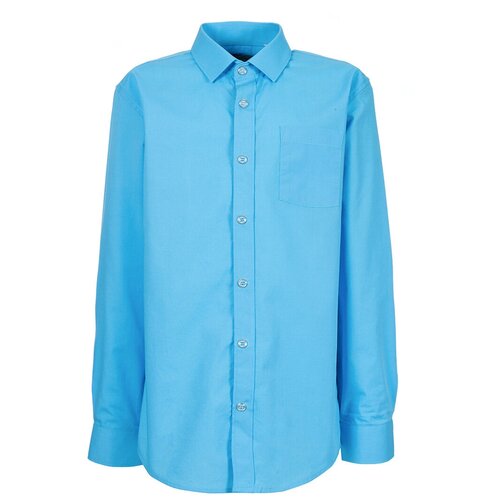 Школьная рубашка Tsarevich, размер 146-152, синий, голубой
