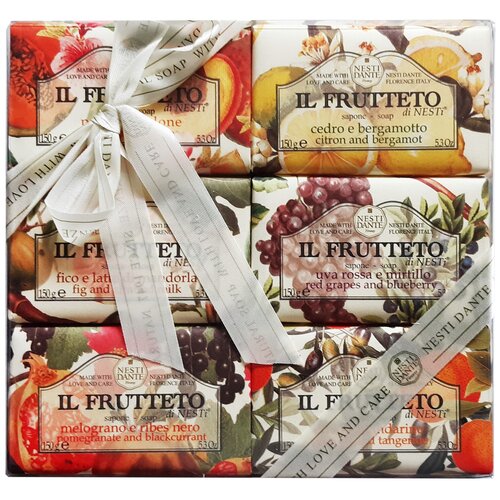 Nesti Dante набор мыла Il Frutteto персик, 6 шт., 150 г