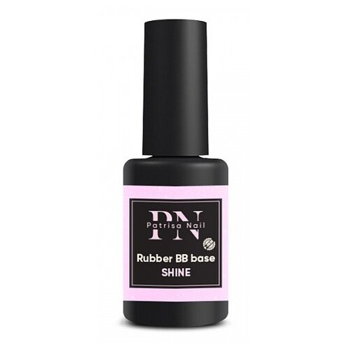 База для гель-лака Patrisa Nail Rubber BB-base Shine камуфлирующая каучуковая, 8 мл