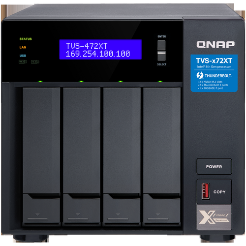 Сетевое хранилище NAS Qnap Original TVS-472XT-PT-4G 4-bay