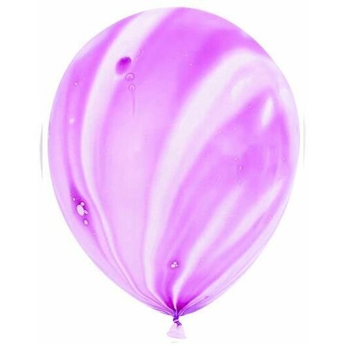 Шар Мрамор (12'/30 см) Фиолетовый, агат, 10 шт.