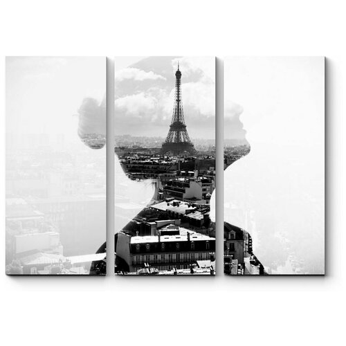 Модульная картина Очарование Парижем 150x108