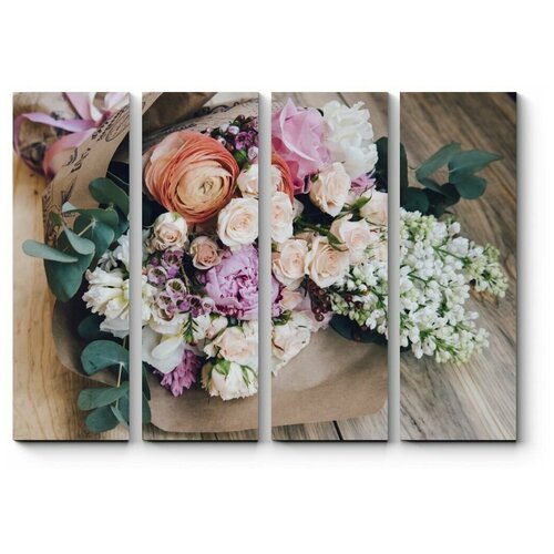 Модульная картина Весенний букет цветов170x128