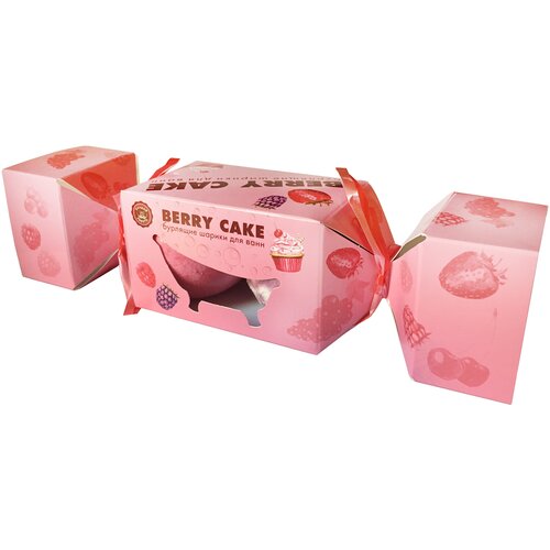 Ресурс Здоровья Бурлящие шарики для ванн Berry cake, 240 г, 240 мл, 2 шт.