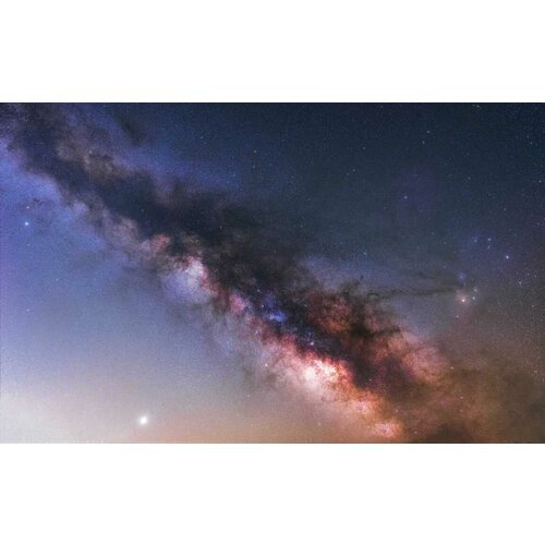 Картина на холсте 60x110 LinxOne "Туманность, космос галактика, звезды" интерьерная для дома / на стену / на кухню / с подрамником