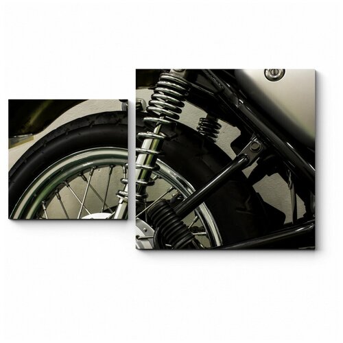 Модульная картина Колесо мотоцикла 90x54