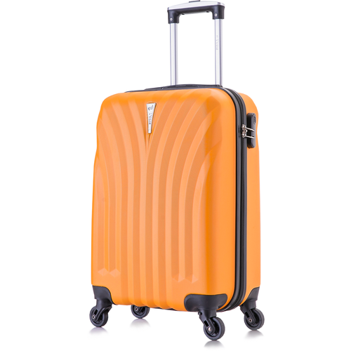 Чемодан L'case Phuket Ch0666, 49 л, размер S, оранжевый