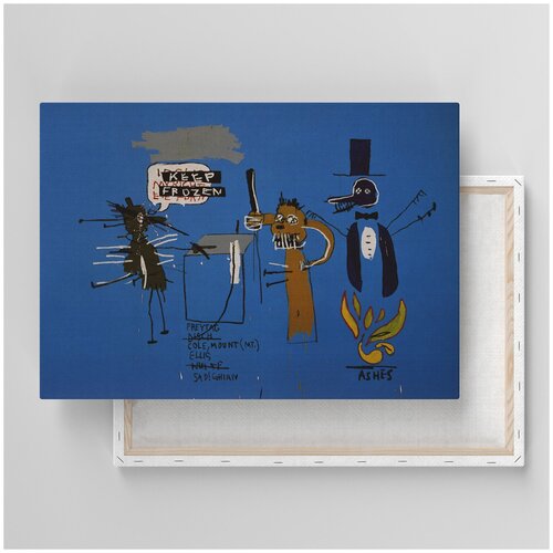 Картина на холсте с подрамником / Basquiat J.M. - The Dingoes That Park / Баския Жан-Мишель