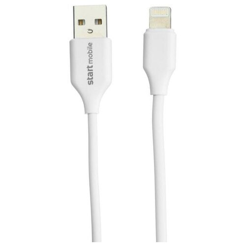 Кабель "Старт", Lighting - USB, 2.1 А, 1 м, белый 5242329