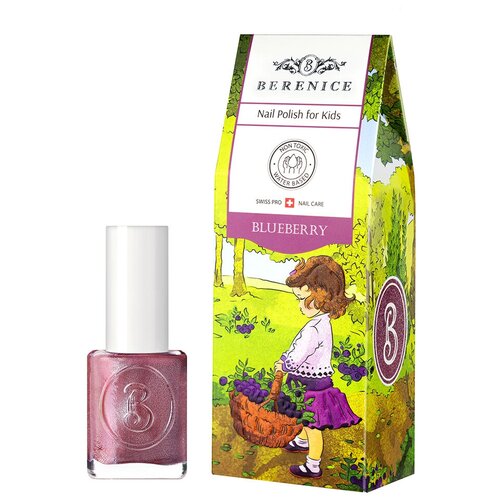 Детский лак для ногтей на водной основе Little Berenice Тон 06 Blueberry