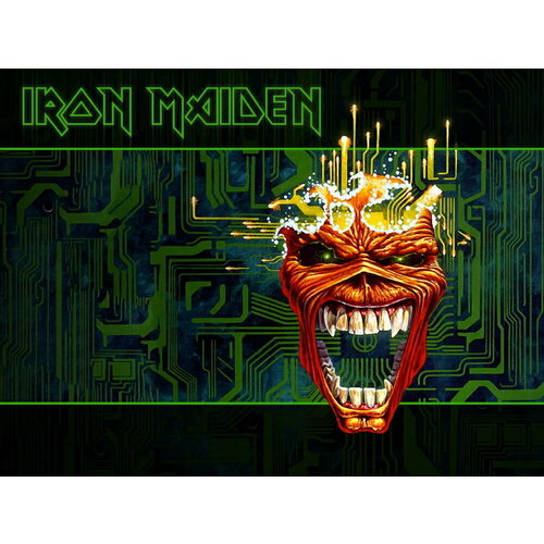 Плакат, постер на бумаге Iron Maiden/Железная дева/музыкальные/поп исполнитель/артист/поп-звезда/группа. Размер 42 на 60 см