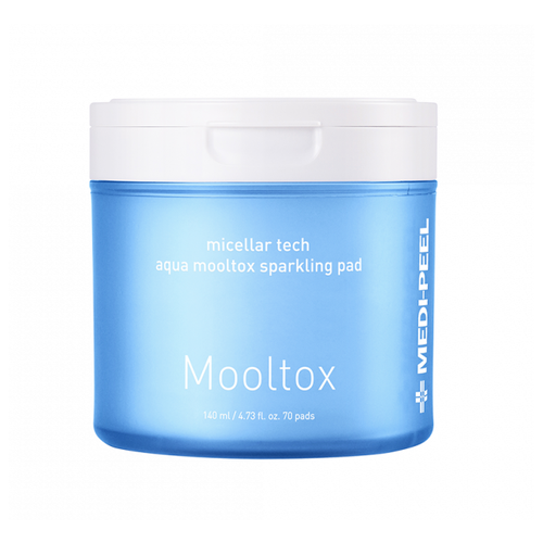 Увлажняющие очищающие пэды MEDI-PEEL Aqua Mooltox Sparkling Pad (70 шт)