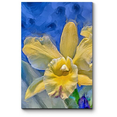 Модульная картина Нежные желтые орхидеи 80x120