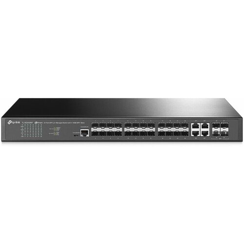 Коммутатор TP-LINK TL-SG3428XF JetStream уровня 2+, 20xSFP, 4x10GbSFP+, 4xcomboSFP/LAN