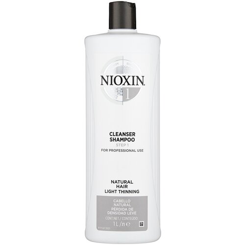 Nioxin шампунь System 1 Cleanser Step 1, 1000 мл