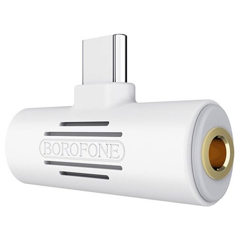 Переходник/адаптер Borofone USB-C - USB-C & 3.5mm jack BV8, белый