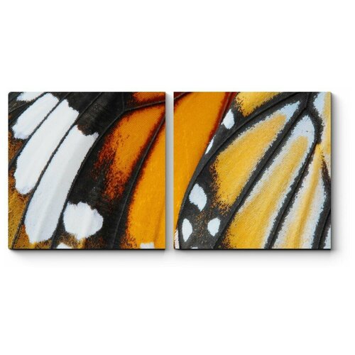 Модульная картина Крылья бабочки 100x50
