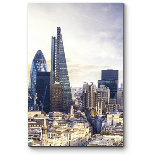 Модульная картина Сердце делового Лондона на закате 100x150