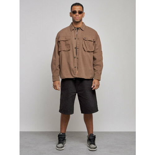 Джинсовая куртка MTFORCE, размер 56, коричневый
