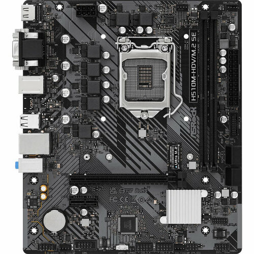 Материнская плата Asrock H510M-HDV/M.2 SE Soc-1200 Intel H470 2xDDR4 mATX AC`97 8ch(7.1) GbLAN+VGA+DVI+HDMI