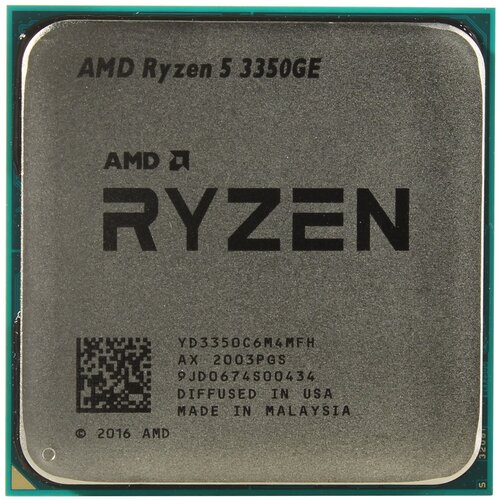 Процессор AMD Ryzen 5 PRO 3350GE AM4,  4 x 3300 МГц, OEM