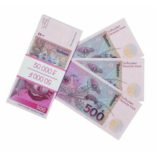 Деньги сувенирные игрушечные купюры номинал 500 немецких марок