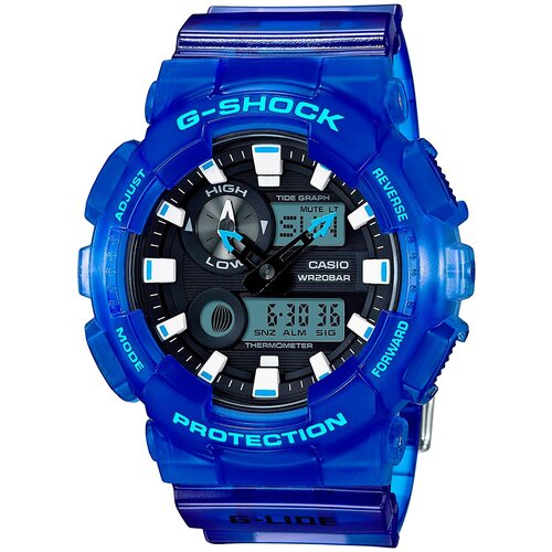 Наручные часы CASIO GAX-100MSA-2A, синий, черный