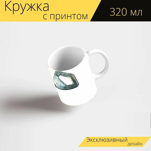 Кружка с рисунком, принтом "Ключ, проект, сиватты" 320 мл.