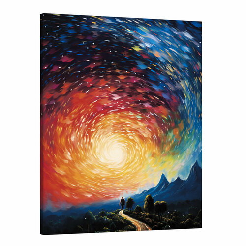 Интерьерная картина 50х70 "Звездные Потоки"