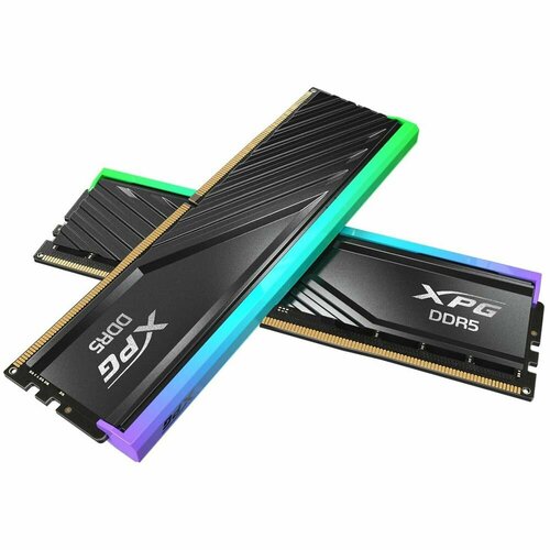 Модуль памяти ADATA XPG Lancer Blade Gaming DDR5 Общий объём памяти 32Гб Module capacity 16Гб Количество 2 6400 МГц Радиатор Множитель частоты шины 32 1.4 В RGB черный AX5U6400C3216G-DTLABRBK