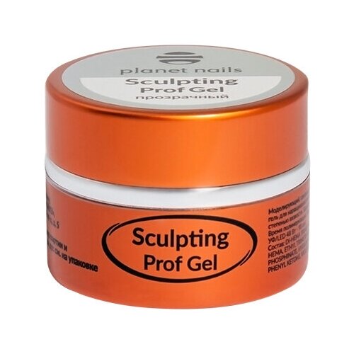 Planet nails гель Sculpting Prof Gel моделирующий, 15 мл, прозрачный