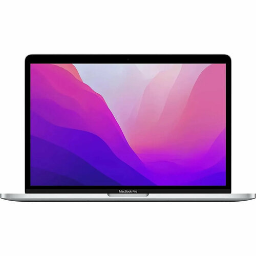 Ноутбук Apple 13-inch MacBook Pro (MNEQ3LL/A): M2 chip with 8-core CPU and 10-core GPU, 8Gb, 512GB SSD, Silver, Русская клавиатура (гравировка)