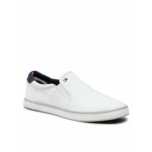 Слипоны TOMMY HILFIGER, размер EU 43, белый