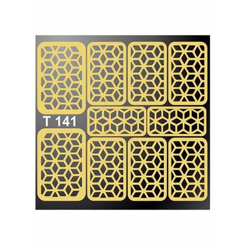 Трафареты для дизайна и аэрографии серебряные (141), IRISK professional, Д218-02-02