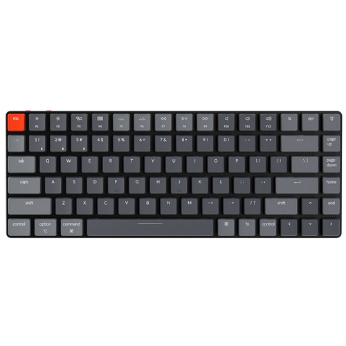 Беспроводная клавиатура Keychron K3 RGB version 2 K3E1 Gateron Red, серый, английская
