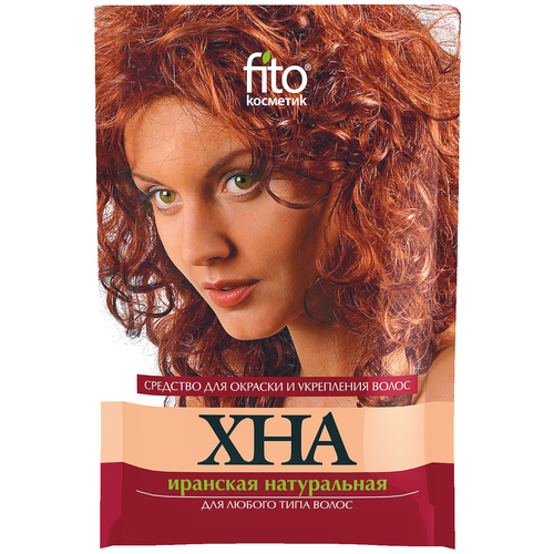 Fito косметик Хна Иранская натуральная для любого типа волос, натуральная, 25 мл, 25 г
