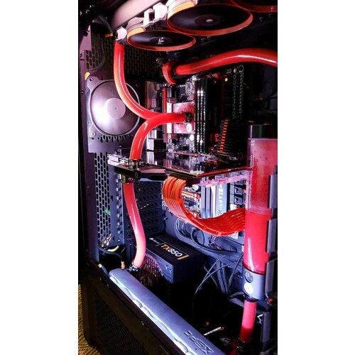 Гребенка для кабелей в компьютере (комплект из 6 шт)/красный