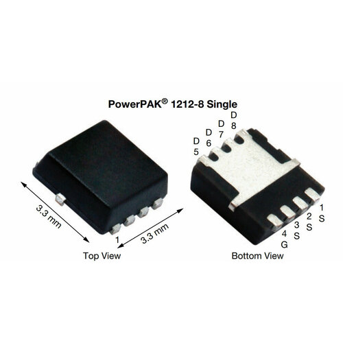 Микросхема Si7619DN P-Channel MOSFET 30V 24A 1212-8