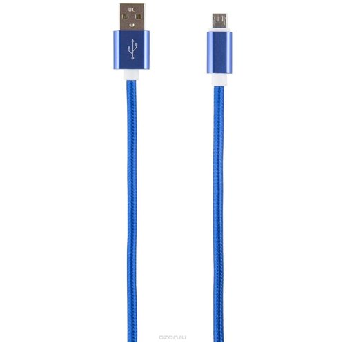 Кабель Red Line, Micro USB - USB, 1 А, 1 м, синий 5926171