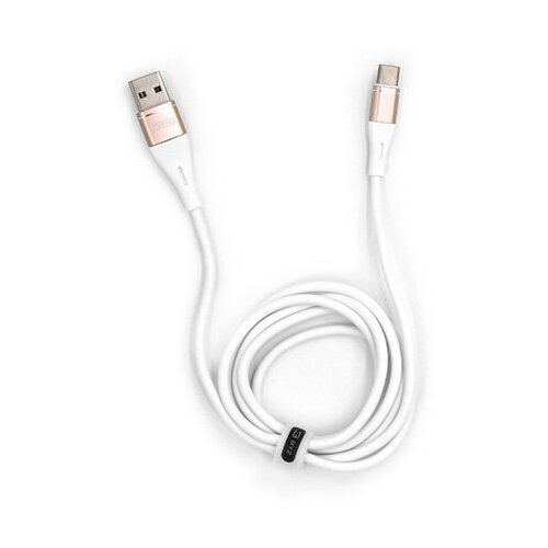 USB-кабель BYZ BC-015t AM-Type-C 1,2 метра, 3A, силикон, белый