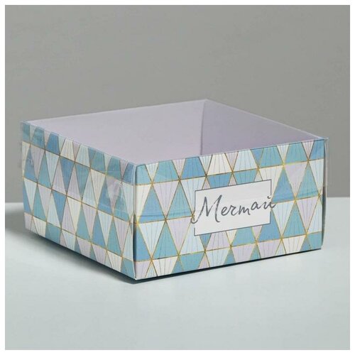 Коробка под бенто-торт с PVC крышкой «Мечтай», 12 х 6 х 11,5 см