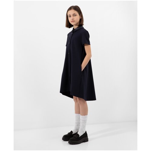 Школьное платье Gulliver, размер 122, синий